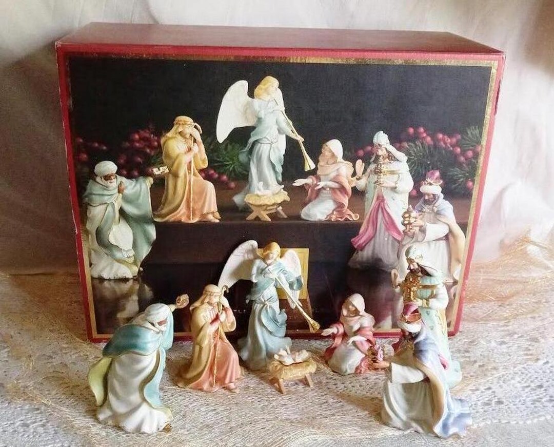 Nativity Little Town of Bethlehem Lenox Complete Set Original Box - Etsy