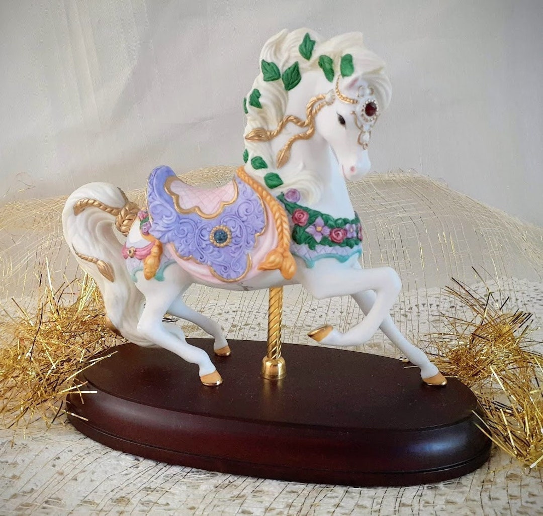 Jeweled Prancer Lenox Carousel Animals 1997 - Etsy