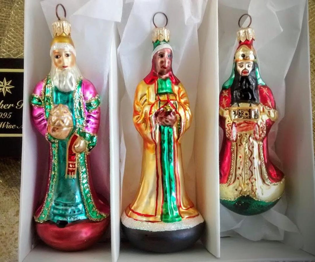 Christopher Radko Three Wise Men Boxed Set Limited Edition 1995 ...