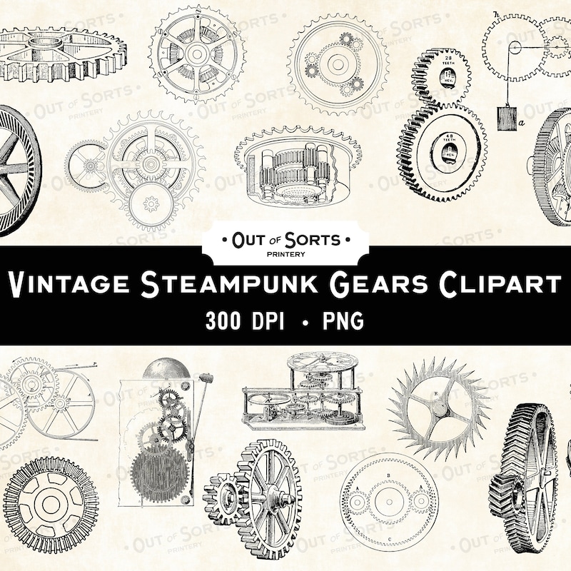Steampunk Gears Cogs - Etsy