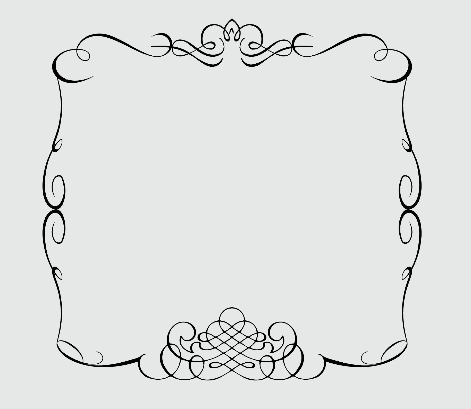 Scrolls and Flourishes Set, Decorative Ornaments SVG, Corners, Dividers ...