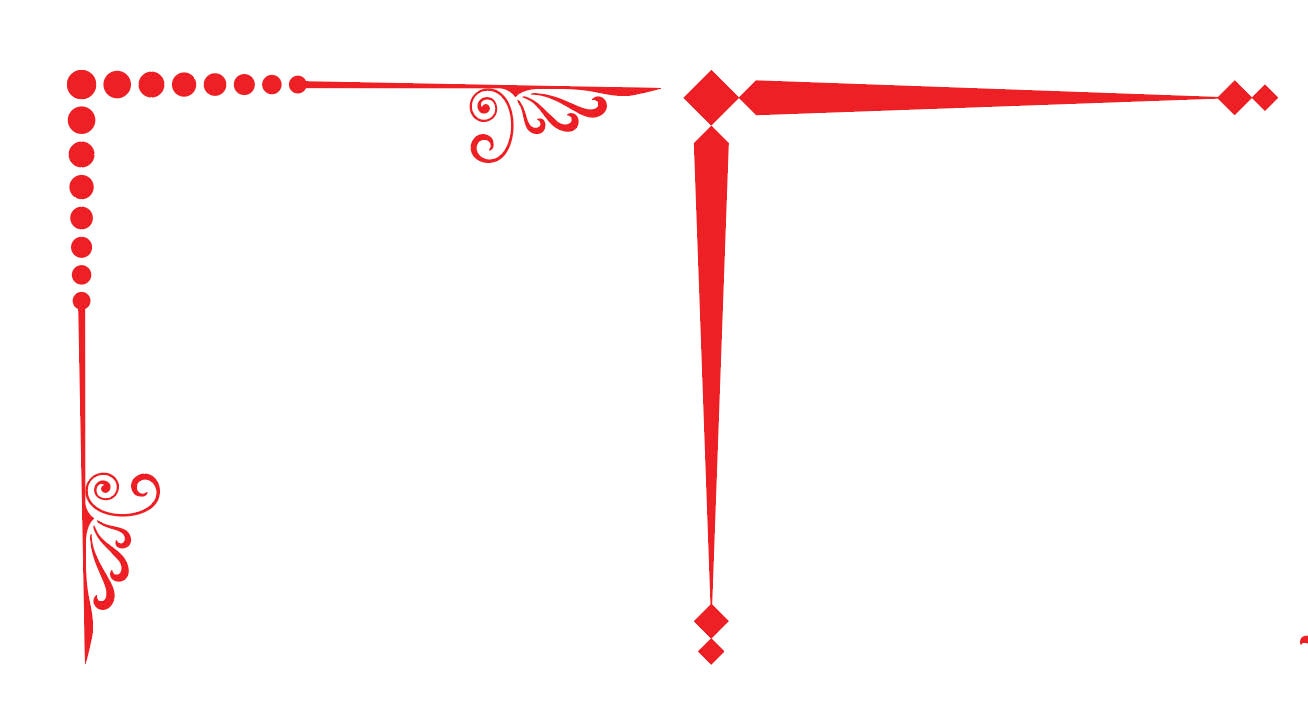 Red Corner Border Clipart