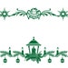 Green Christmas Text Dividers, Page Separators, Holiday Borders SVG ...