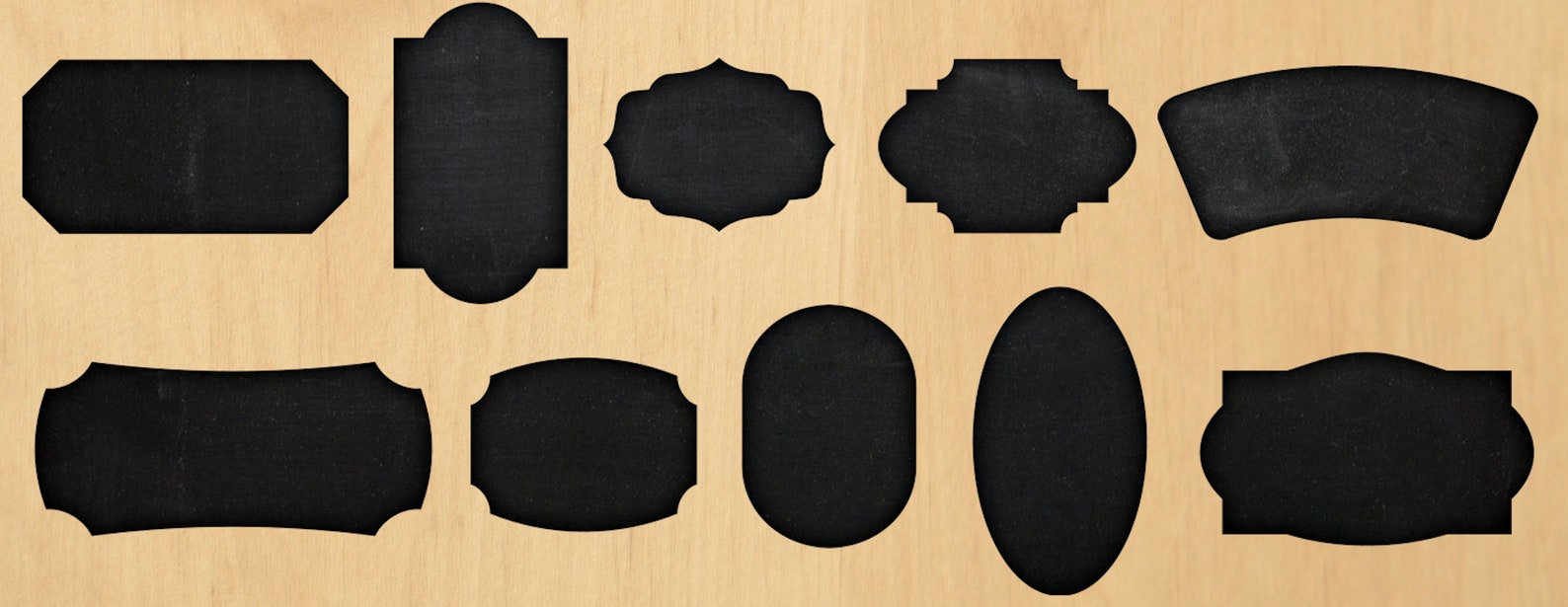 Printable Chalkboard Labels, PNG Chalk Frames, Chalkboard Borders ...