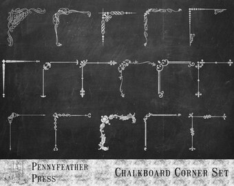 Chalkboard Corners | Etsy