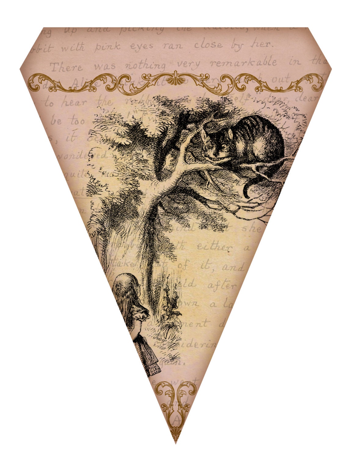 Printable Alice in Wonderland Banner, Alice Banner, Alice Bunting ...