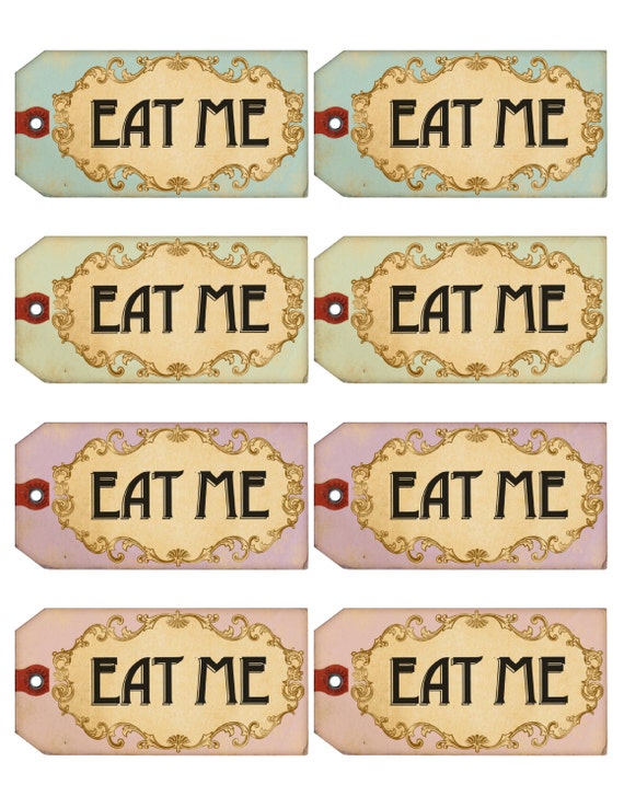 Alice In Wonderland Eat Me Sign