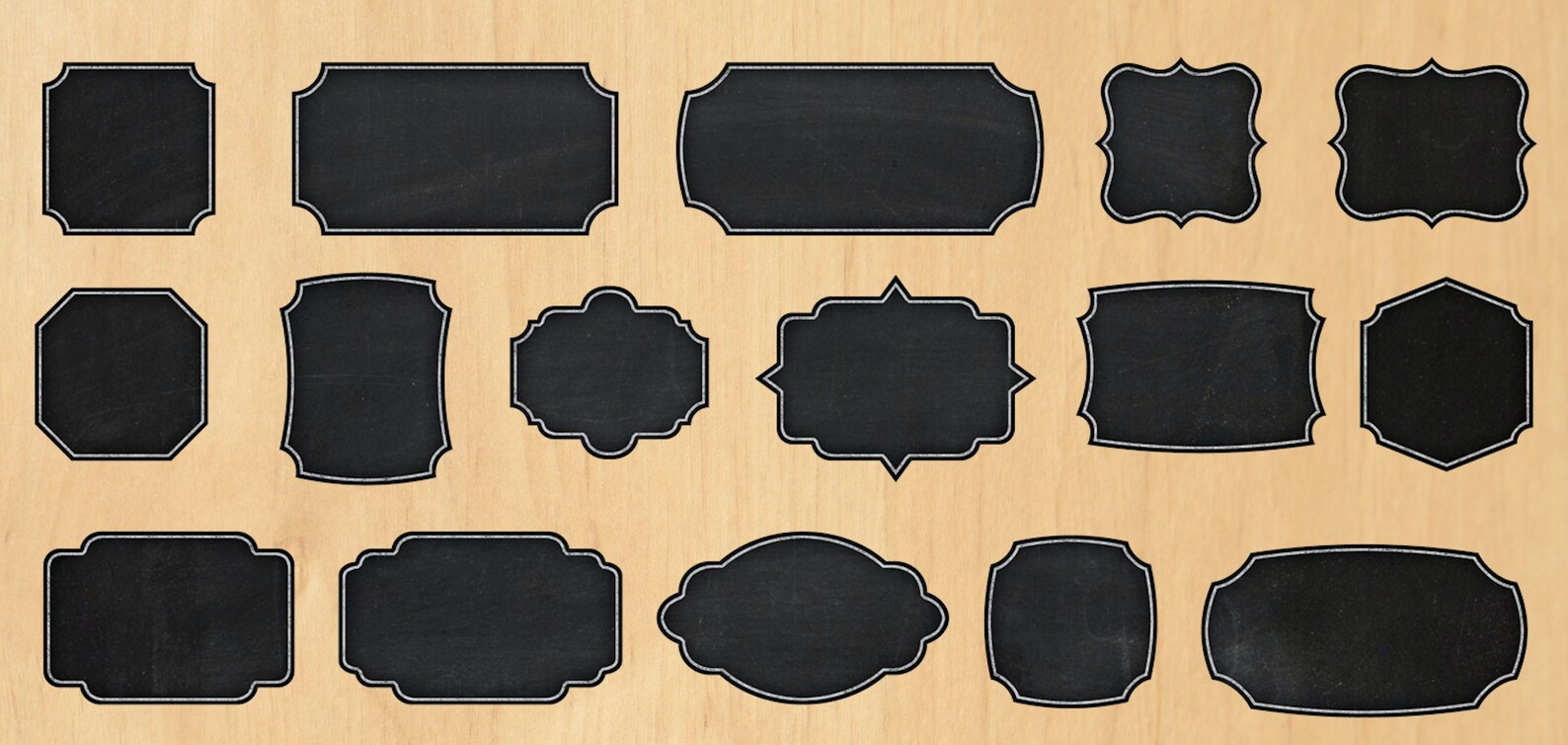 Printable Chalkboard Labels, PNG Chalk Frames, Chalkboard Borders ...
