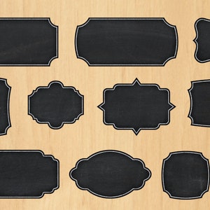 Printable Chalkboard Labels, PNG Chalk Frames, Chalkboard Borders ...