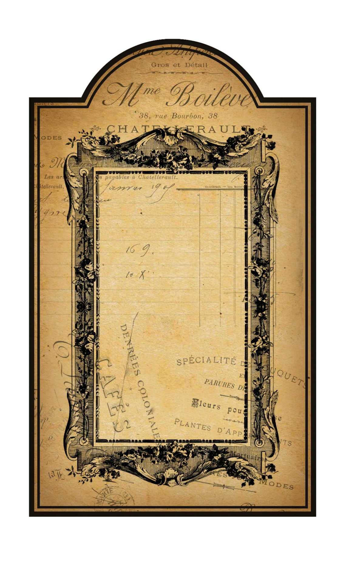 Decorative Vintage Labels Printable Antique Labels Labels - Etsy