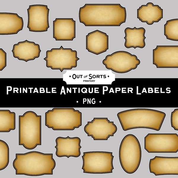 Antique Style Labels - Etsy