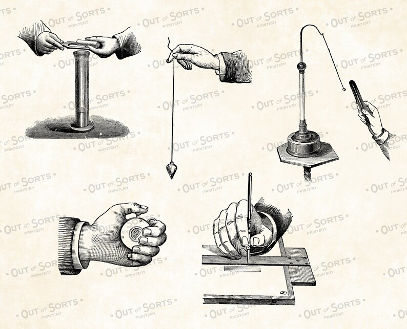 Vintage Hands Clipart, Antique Steampunk PNG, Victorian Ephemera ...