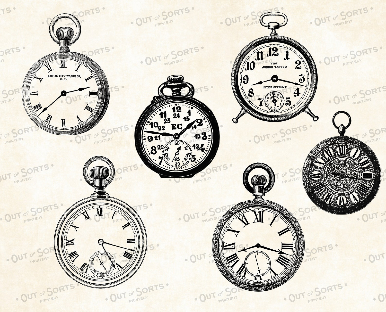 Clocks and Watches Overlays, Vintage Stopwatch PNG, Antique Pocket ...