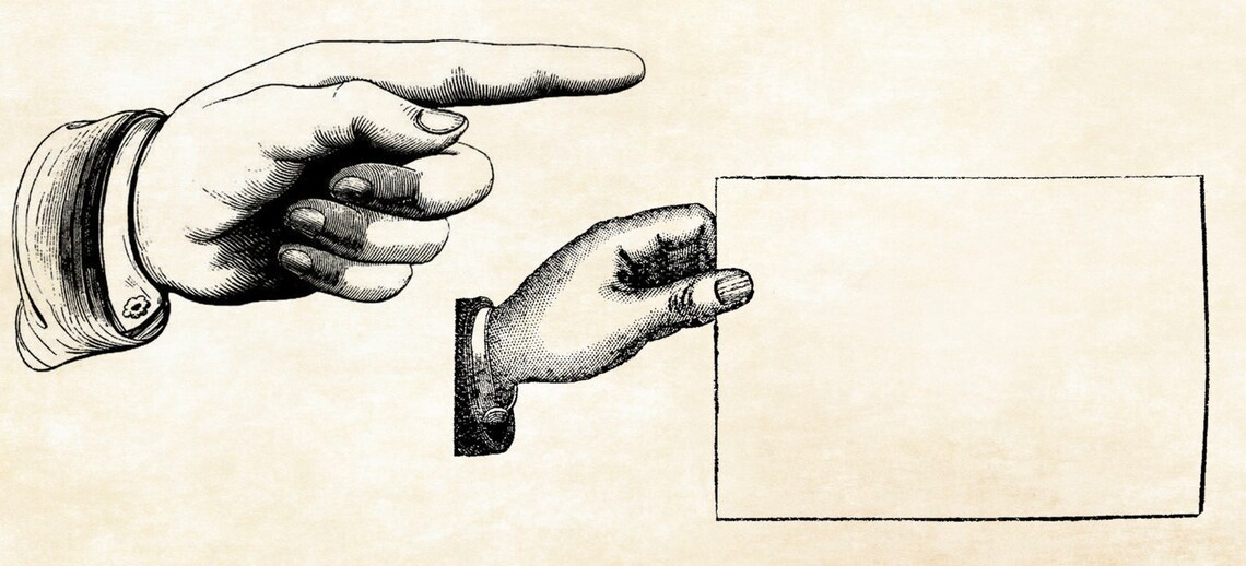 Vintage Pointing Hand, Manicule, Pointing Finger, Victorian Hand ...