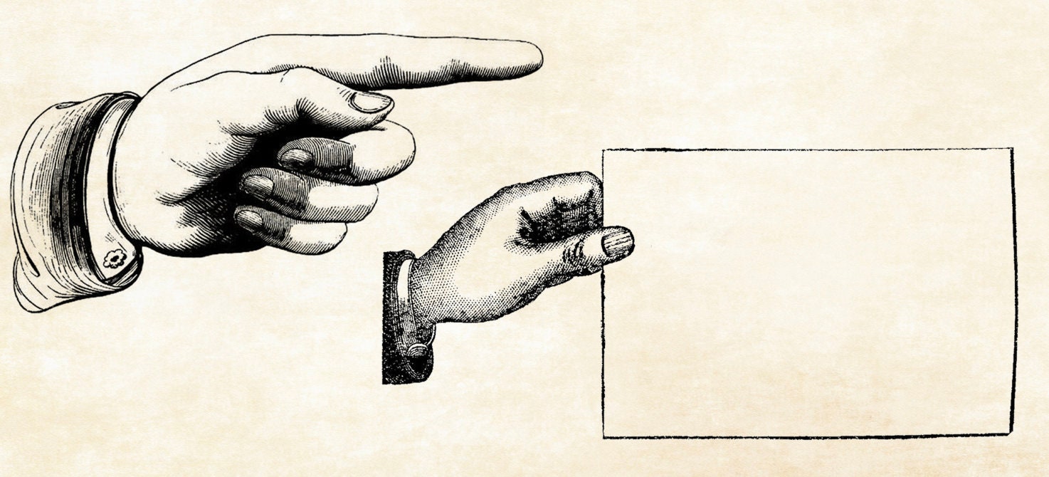 Vintage Pointing Hand, Manicule, Pointing Finger, Victorian Hand ...