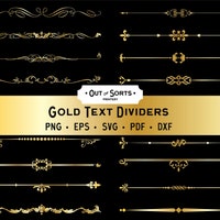 32 Simple Metallic Gold Border Frames Clip Art Set | Circle, Square ...