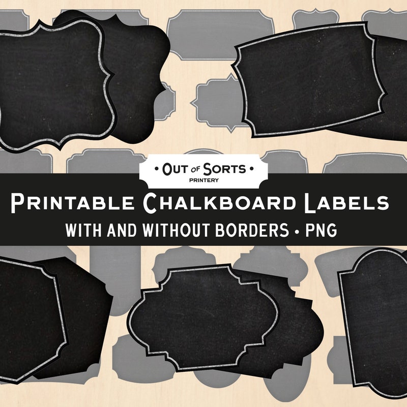 Chalkboard Label - Etsy