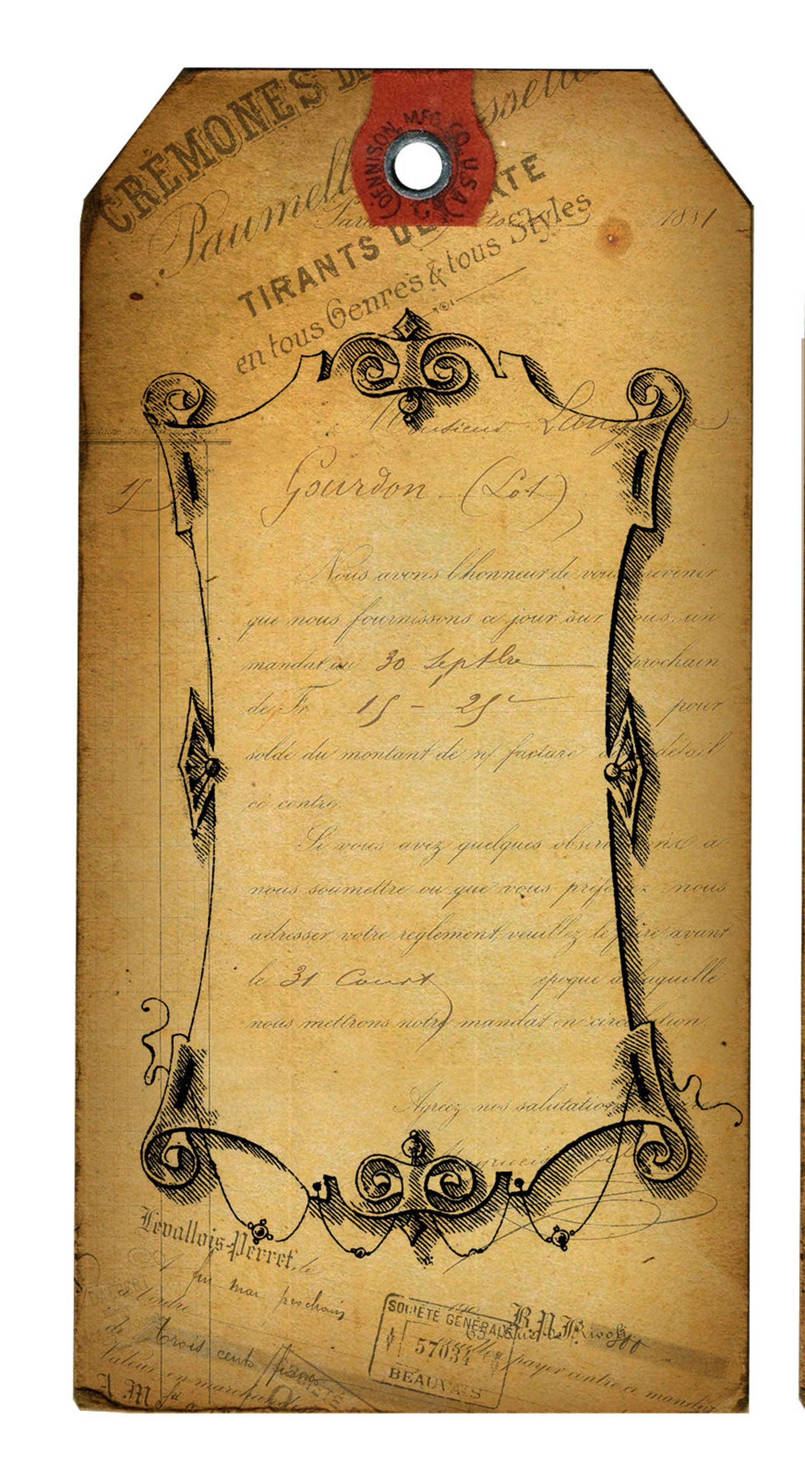 Decorative Vintage Tags, Printable Tags, Tags Clip Art, Antique Tags ...