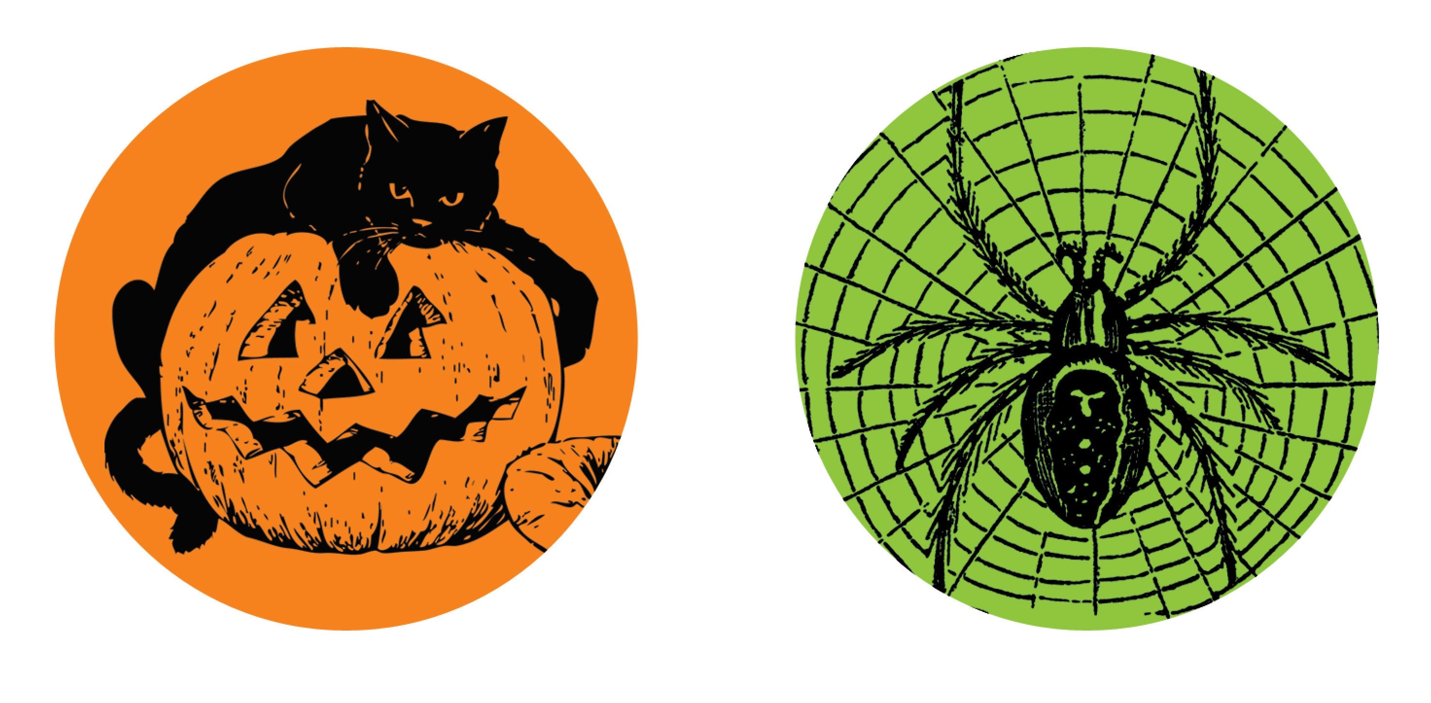 Halloween Cupcake Toppers, Printable Halloween Party Decor, Halloween ...