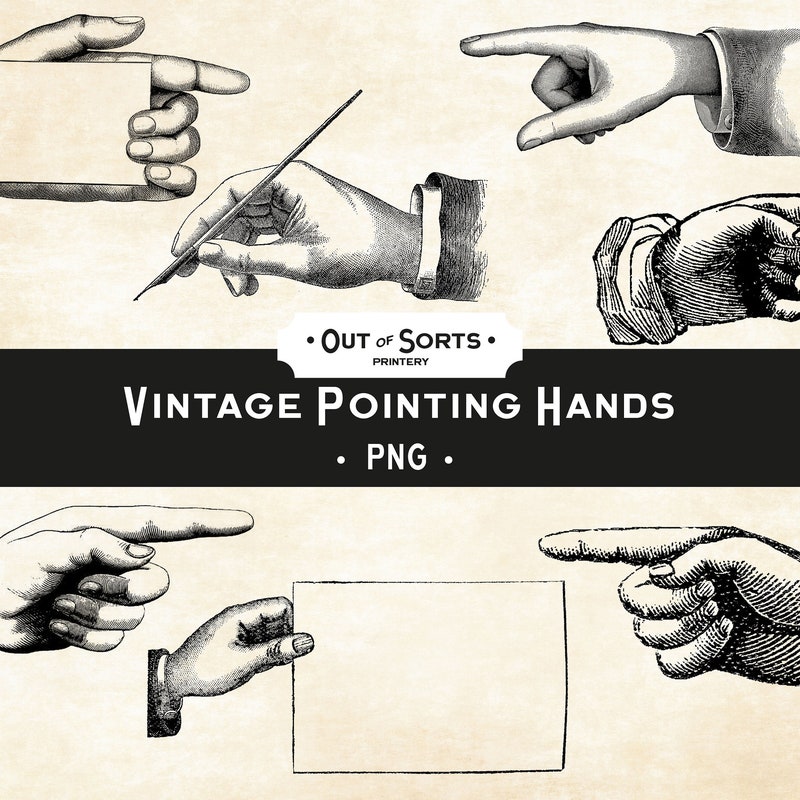 Pointing Hand - Etsy