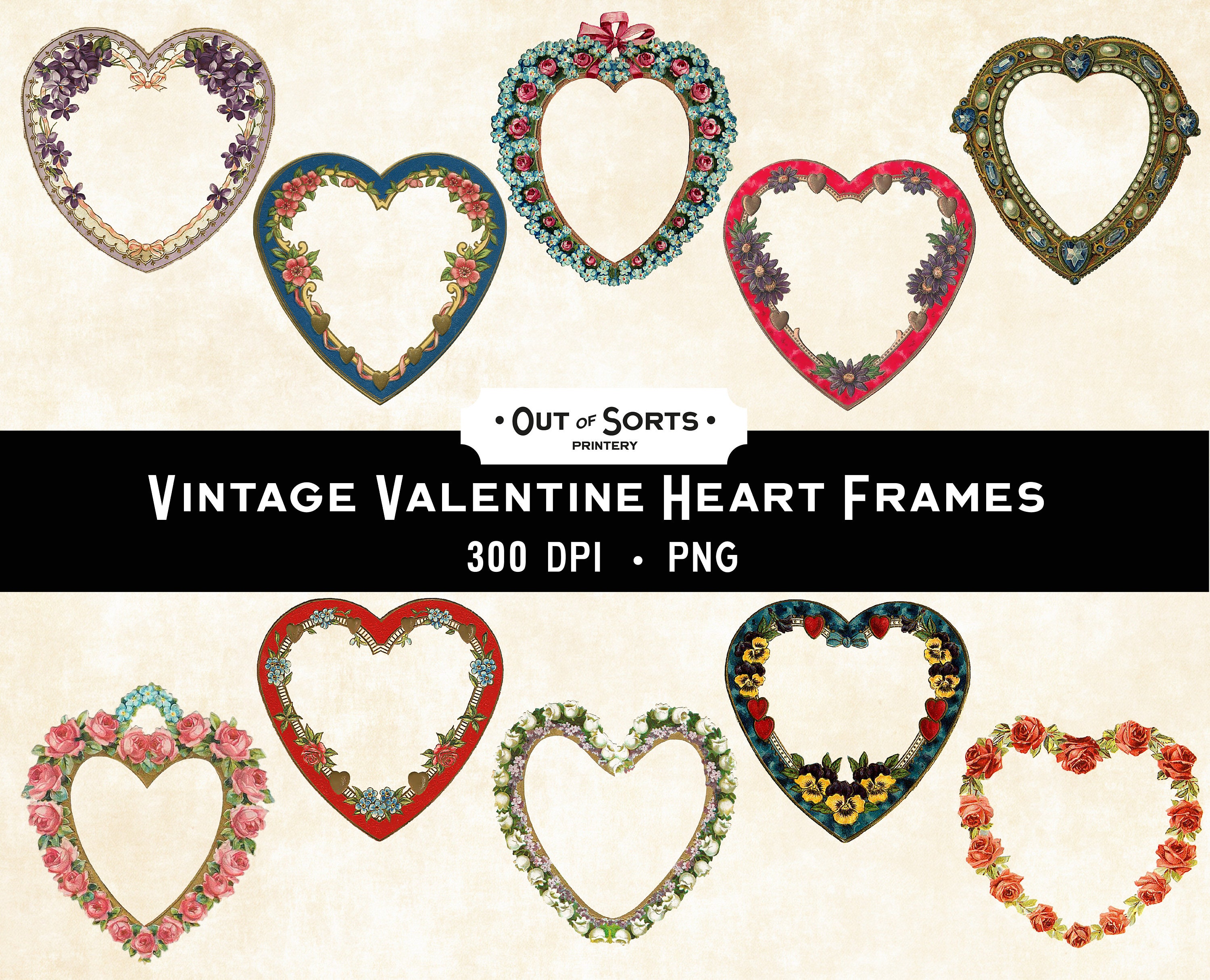 Vintage Heart Clipart Png