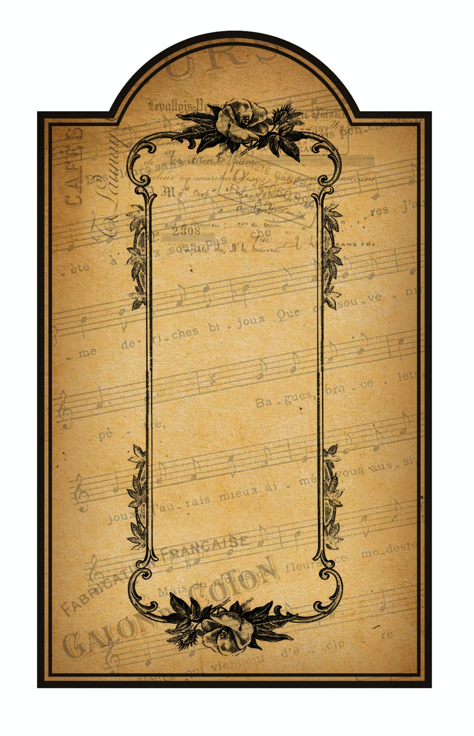 Decorative Vintage Labels, Printable Antique Labels, Labels Clip Art ...