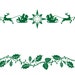 Green Christmas Text Dividers, Page Separators, Holiday Borders SVG ...