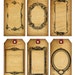Decorative Vintage Tags, Printable Antique Ephemera, Old Paper Tags ...