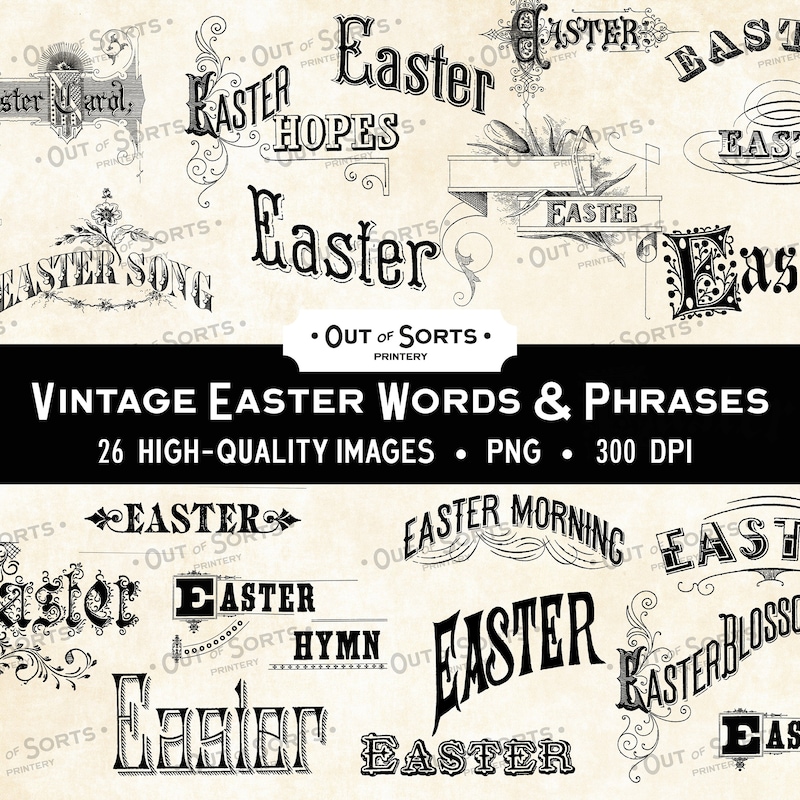 Easter Word Art - Etsy