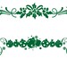 Green Christmas Text Dividers, Page Separators, Holiday Borders SVG ...