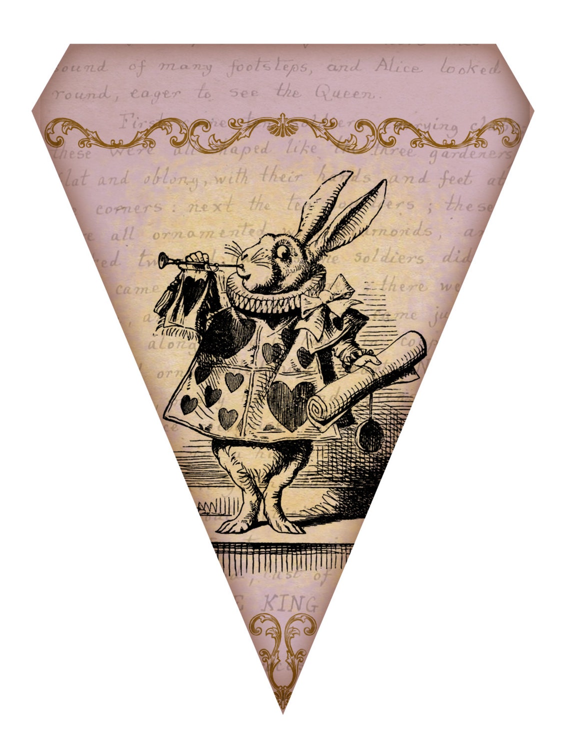 Printable Alice in Wonderland Banner Alice Banner Alice - Etsy