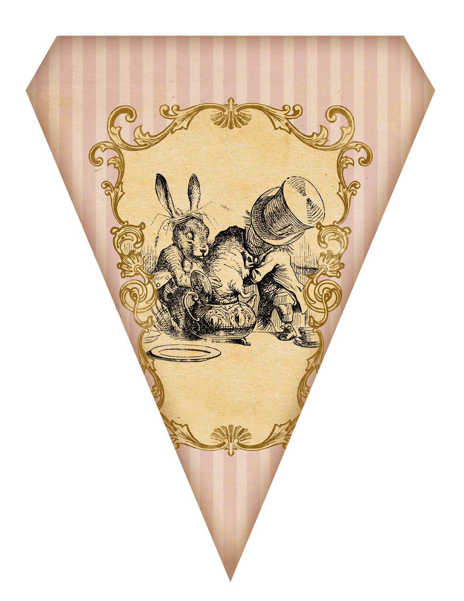 Alice in Wonderland Tea Party Banner Printable Alice Banner - Etsy