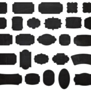 Printable Chalkboard Labels, PNG Chalk Frames, Chalkboard Borders ...