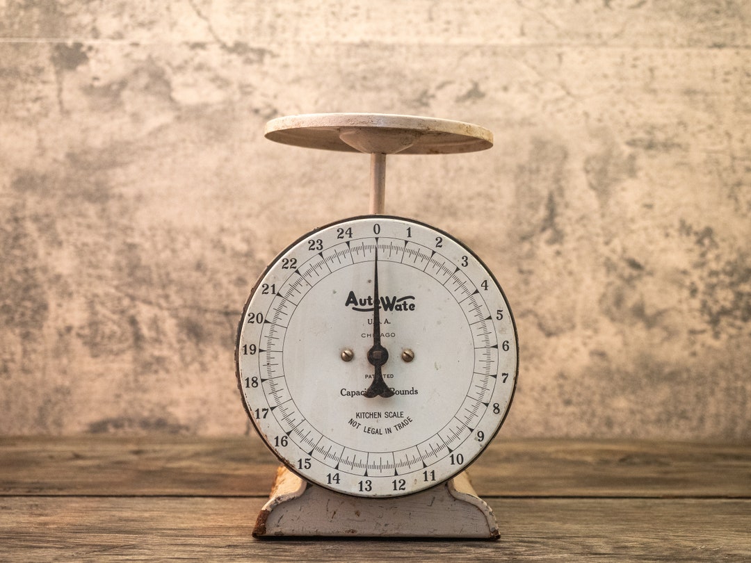 Vintage Autowate Chicago Kitchen Scale Off-white - Etsy