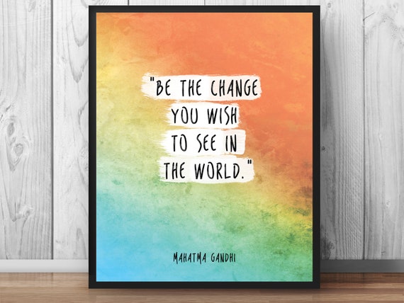 Gandhi Quote Poster
