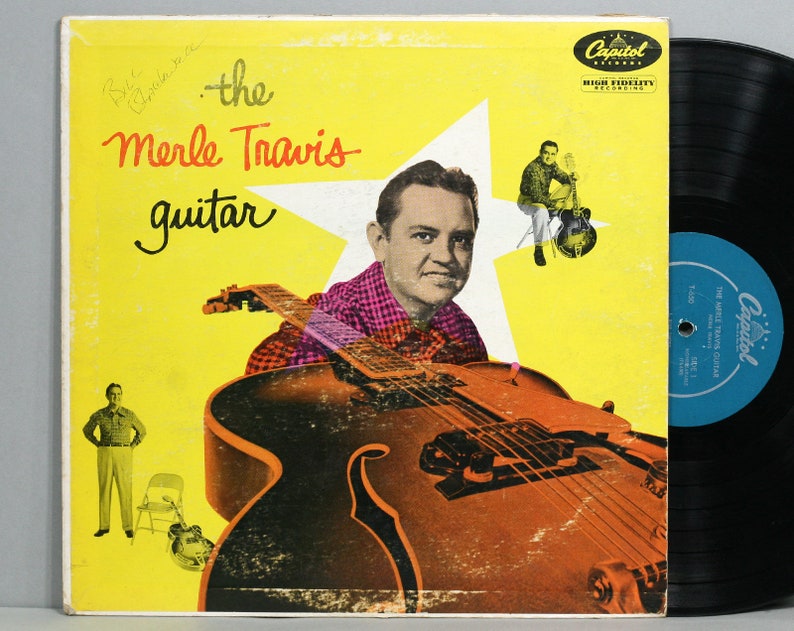 Merle Travis the Merle Travis Guitar Vintage Vinyl LP Record Album 1956 ...