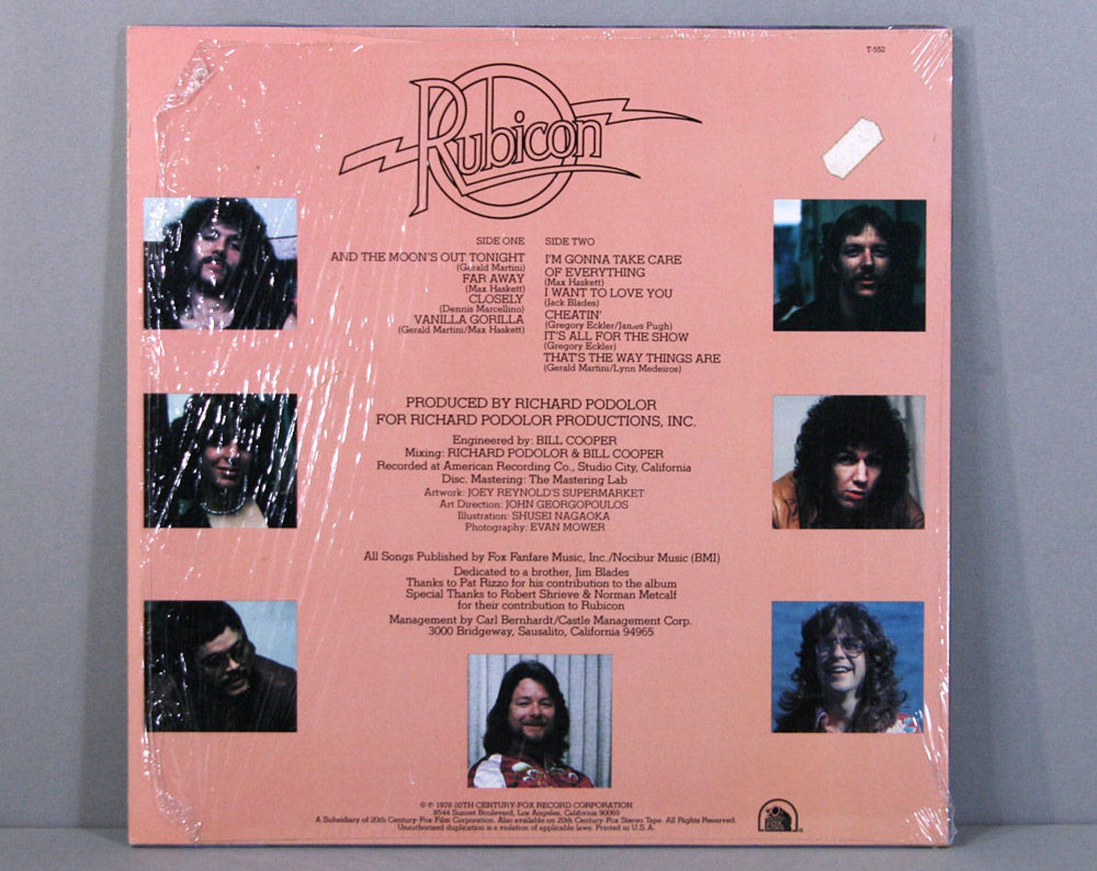 Rubicon Self-Titled Album Vintage Vinyl Record 1978 Bay | Etsy