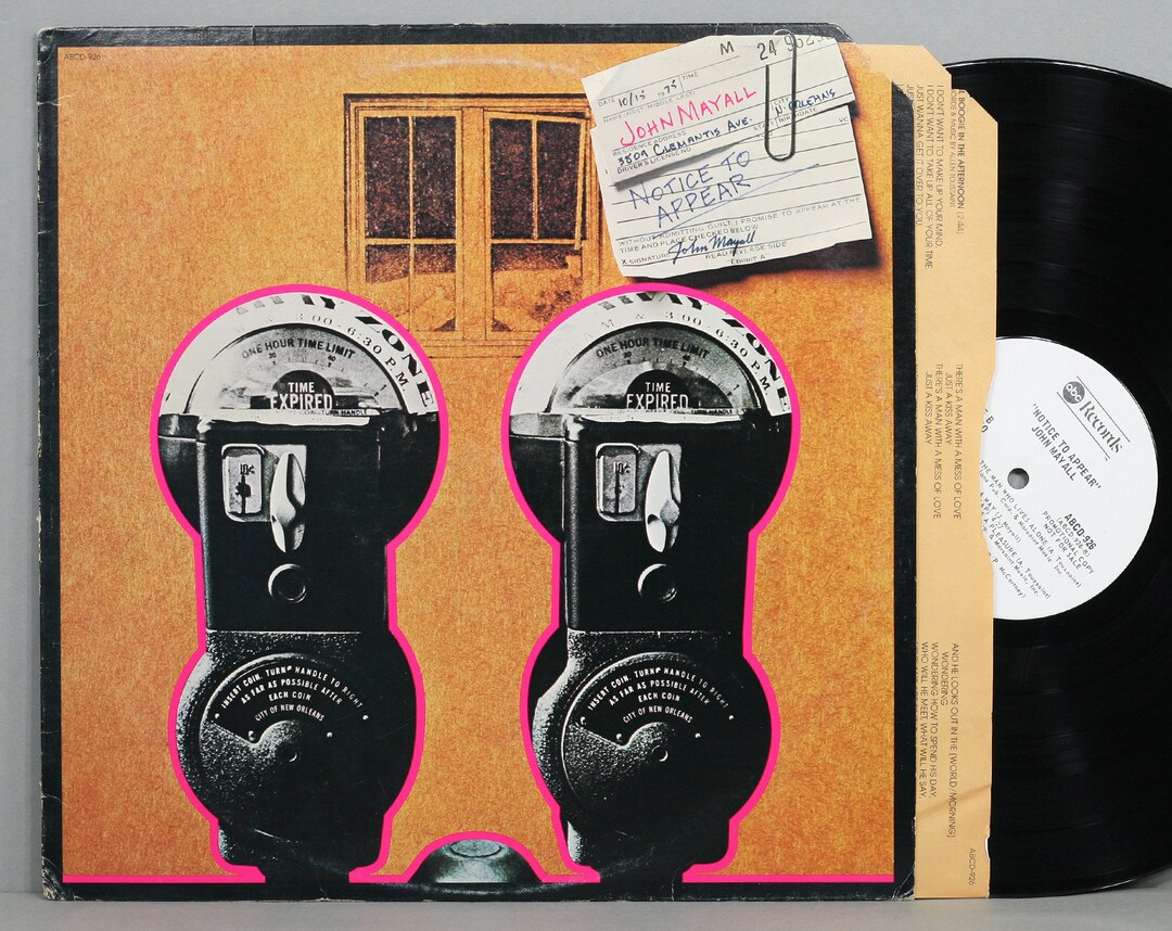 John Mayall Notice to Appear Vintage Vinyl LP Record Album - Etsy