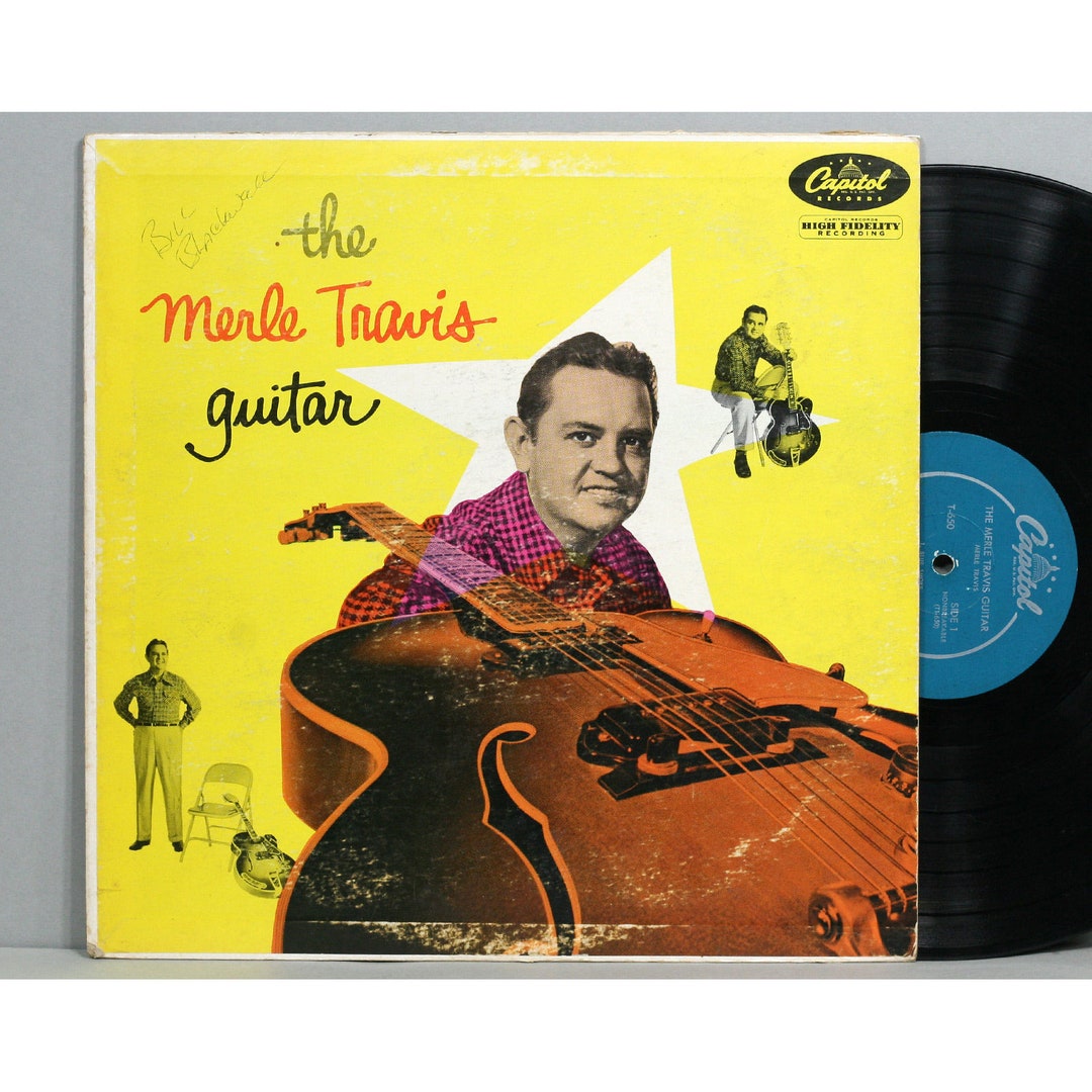 Merle Travis - the Merle Travis Guitar - Vintage Vinyl LP Record Album ...