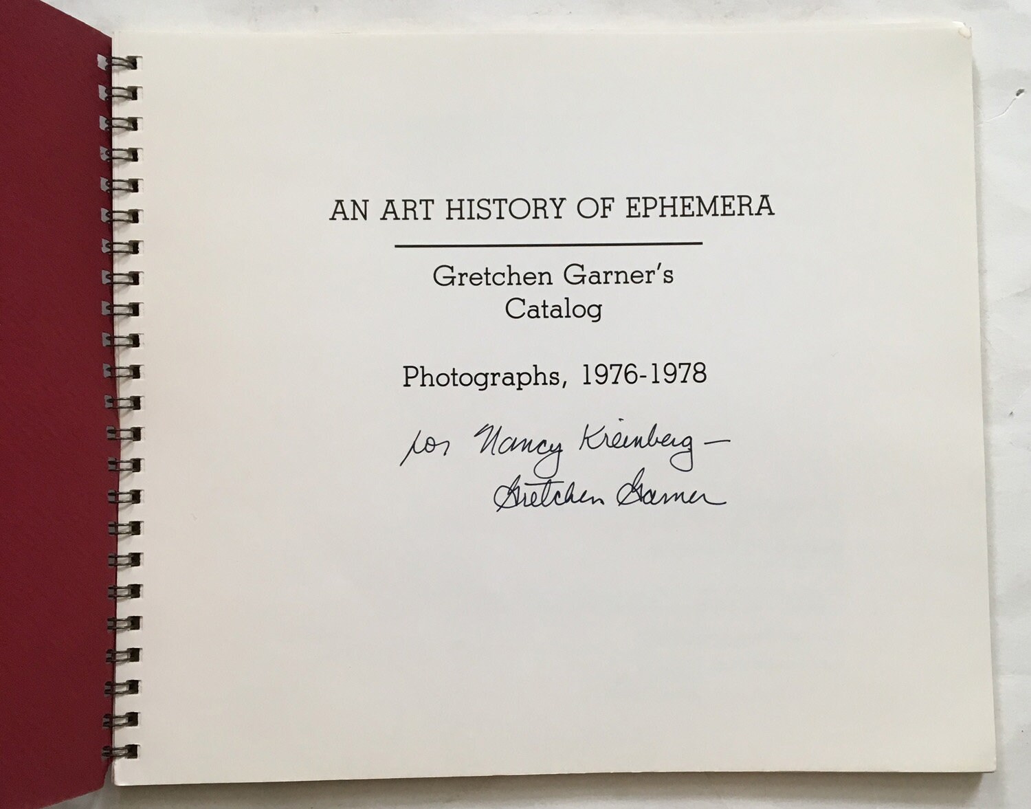 An Art History of Ephemera / Gretchen Garner’s Catalogue: Photographs ...