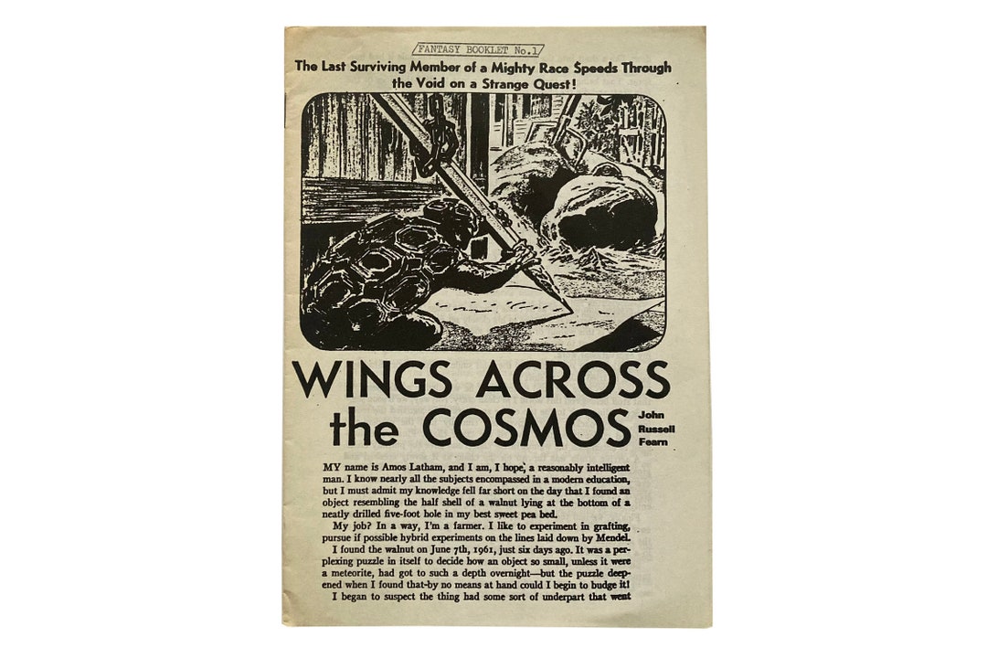 Wings Across the Cosmos by John Russell Fearn (1972) - Fantasy Booklet ...