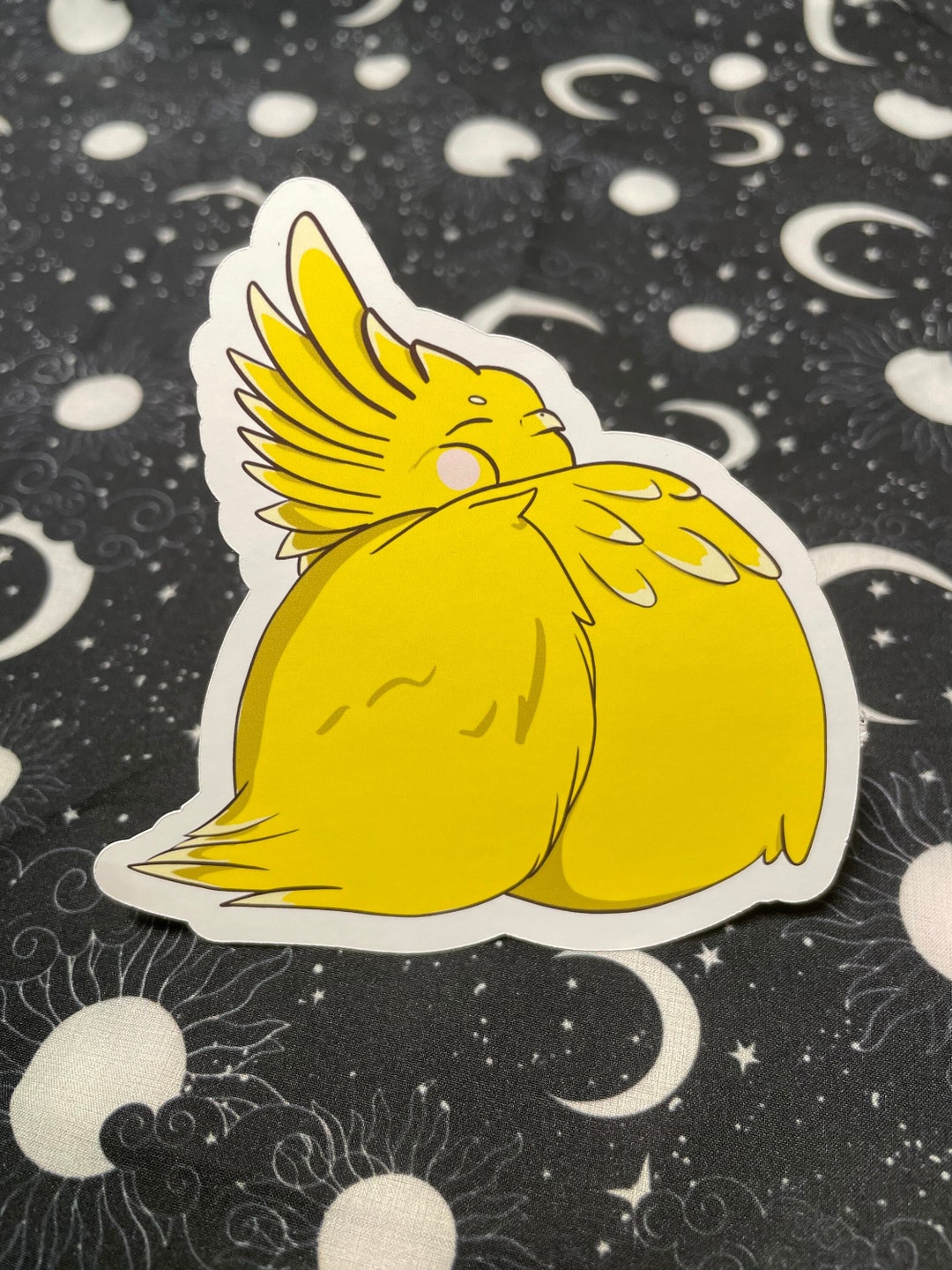 Chubby Birb Holographic Sticker - Etsy