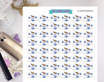 Cheer Stickers Journal Black Notebook or Planner set of 20 Cheer Script ...