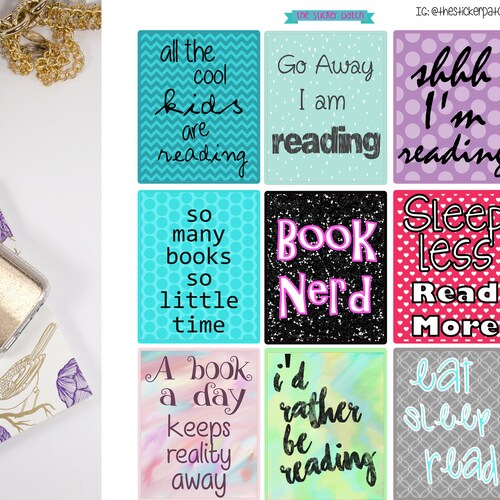 Open Book Reading Tracker Planner Stickers - Etsy