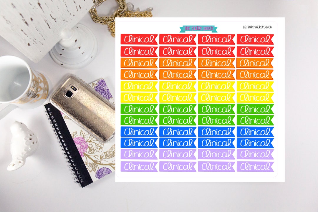 Clinical Planner Stickers - Stickers for Planners, Journals, Scrapbooks ...