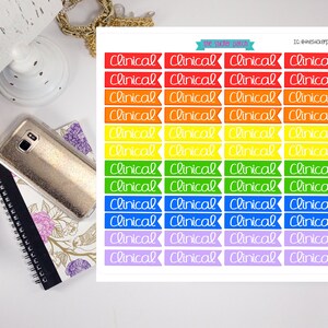 Clinical Planner Stickers - Stickers for Planners, Journals, Scrapbooks ...