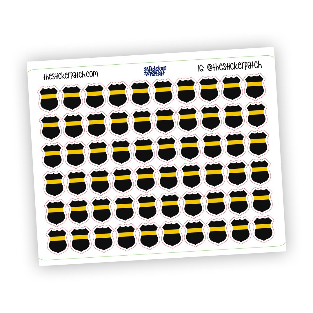 Dispatcher, Thin Gold Line, Badge, Work, Planner Stickers -stickers for ...