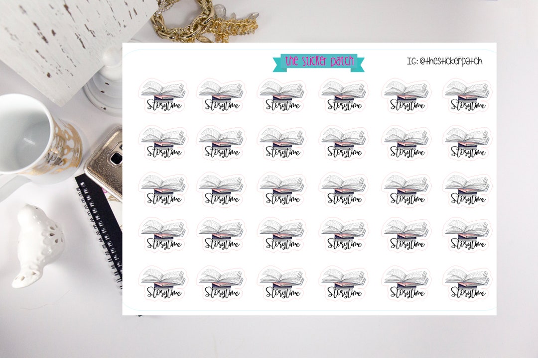 Storytime Icon Stickers, Stickers for Planners, Journals, Scrapbooks ...