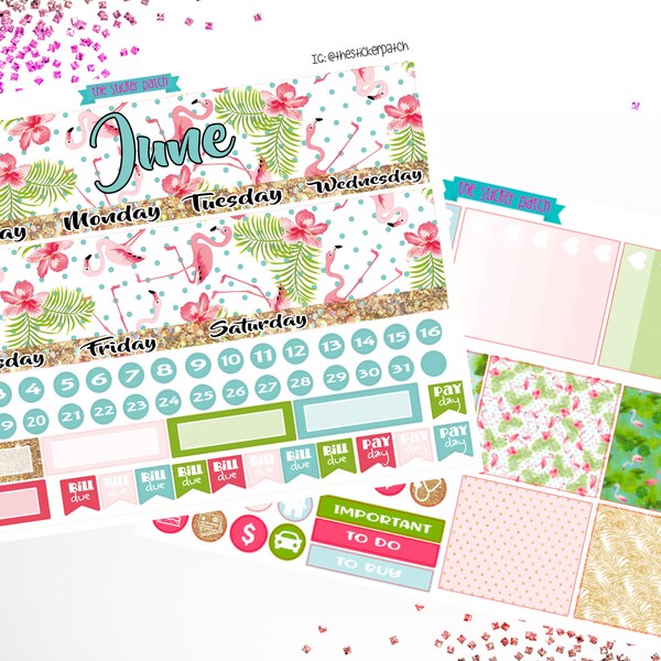 Flamingo Planner - Etsy