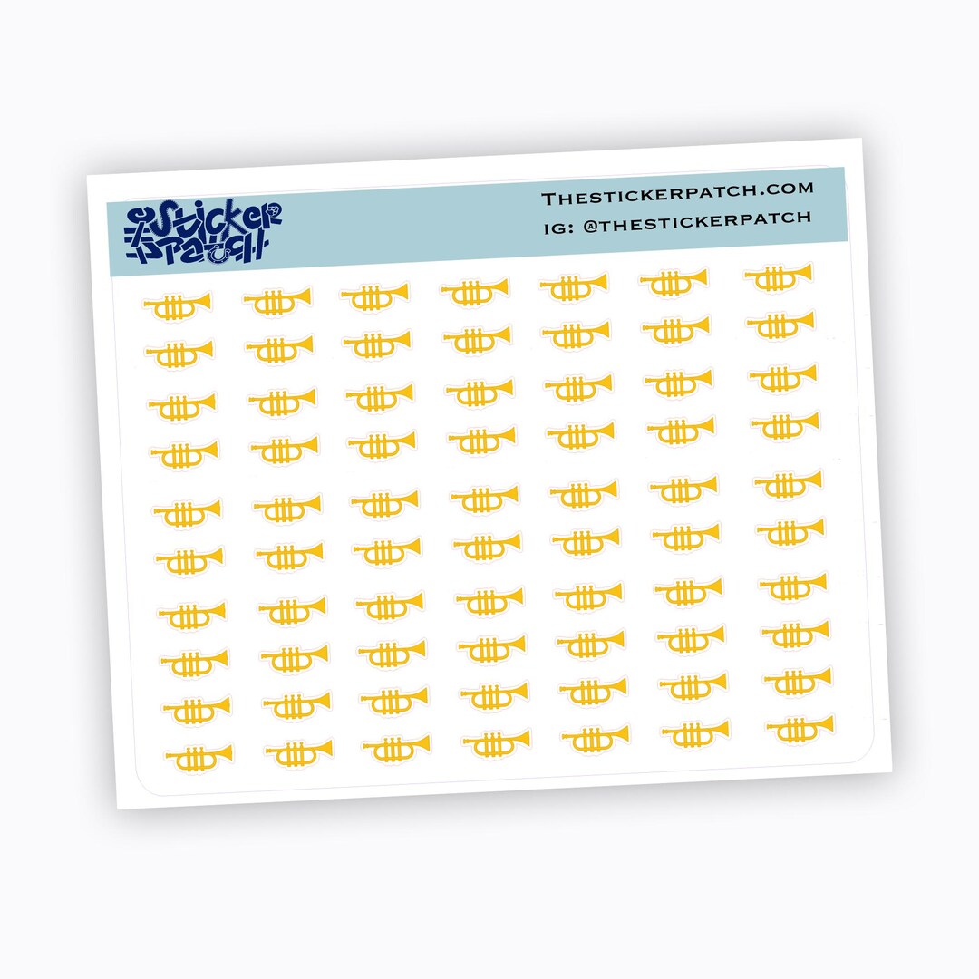 Trumpet Planner Stickers, Stickers for Planners, Calendars and More - Etsy